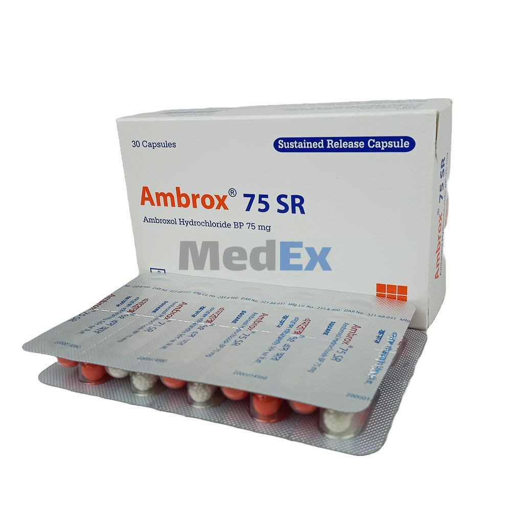 এমব্রোক্স এসআর ৭৫ মি.গ্রা. ক্যাপসুল | Ambrox SR | 75 mg | Capsule ...