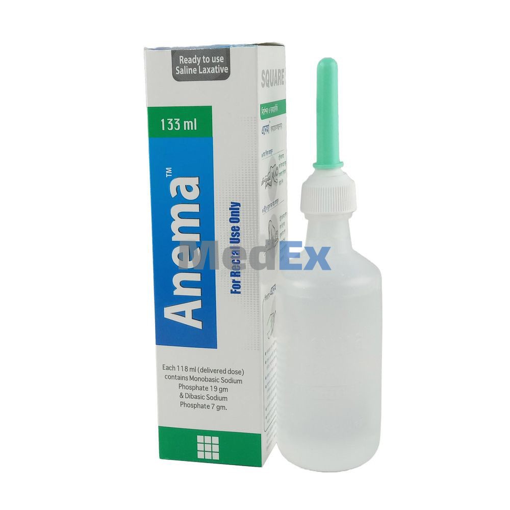 Anema | (19 gm+7 gm)/118 ml | Rectal Saline | এনেমা (১৯ গ্রাম+ ৭ গ্রাম ...