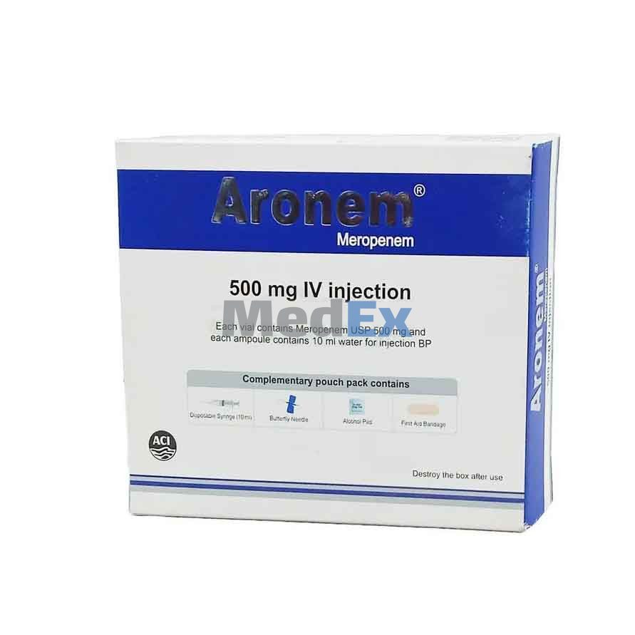 এ্যারোনেম ৫০০ মি.গ্রা./ভায়াল ইঞ্জেকসন | Aronem | 500 mg/vial ...