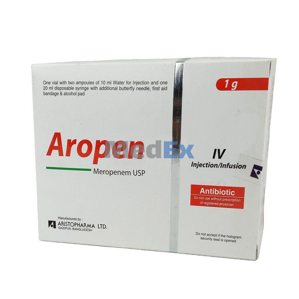 Aropen | 1 gm/vial | Injection | এরোপেন ১ গ্রাম/ভায়াল ইঞ্জেকসন ...