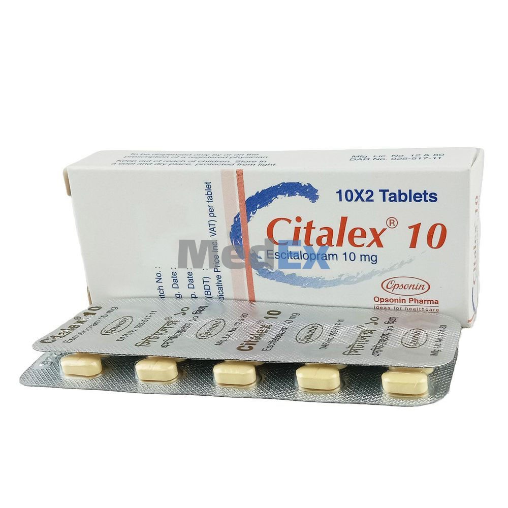 Citalex | 10 mg | Tablet | সিটালেক্স ১০ মি.গ্রা. ট্যাবলেট | Opsonin ...