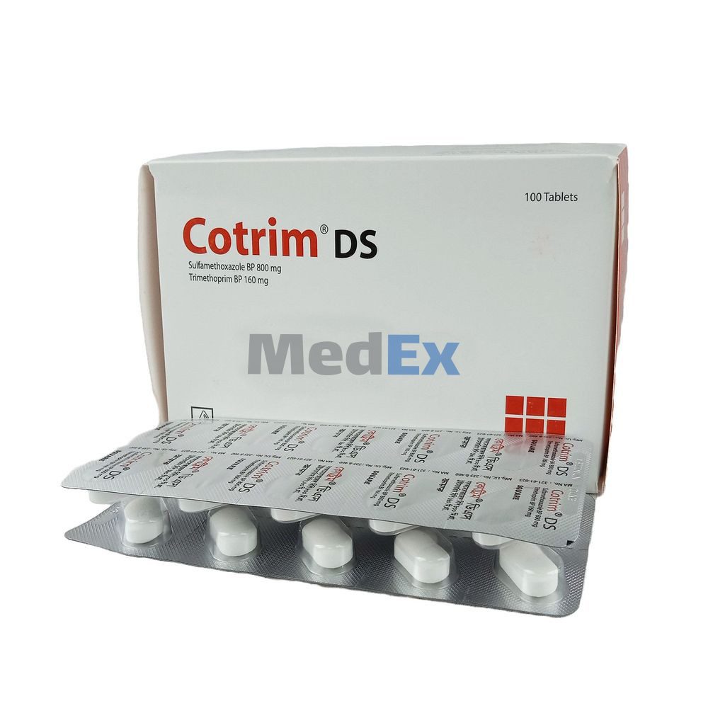 Cotrim DS | 800 mg+160 mg | Tablet | কোট্রিম ডিএস ৮০০ মিগ্রা+১৬০ মিগ্রা ...