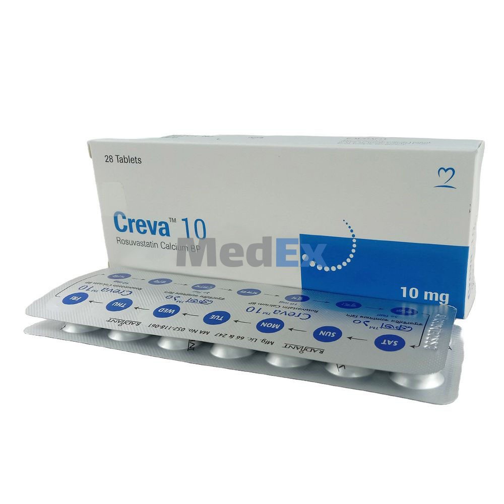 ক্রেভা ১০ মি.গ্রা. ট্যাবলেট | Creva | 10 mg | Tablet | Radiant ...