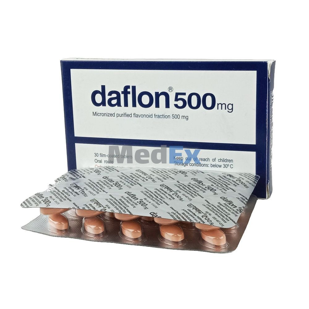 Daflon | 450 mg+50 mg | Tablet | ড্যাফলন ৪৫০ মি.গ্রা.+৫০ মি.গ্রা ...