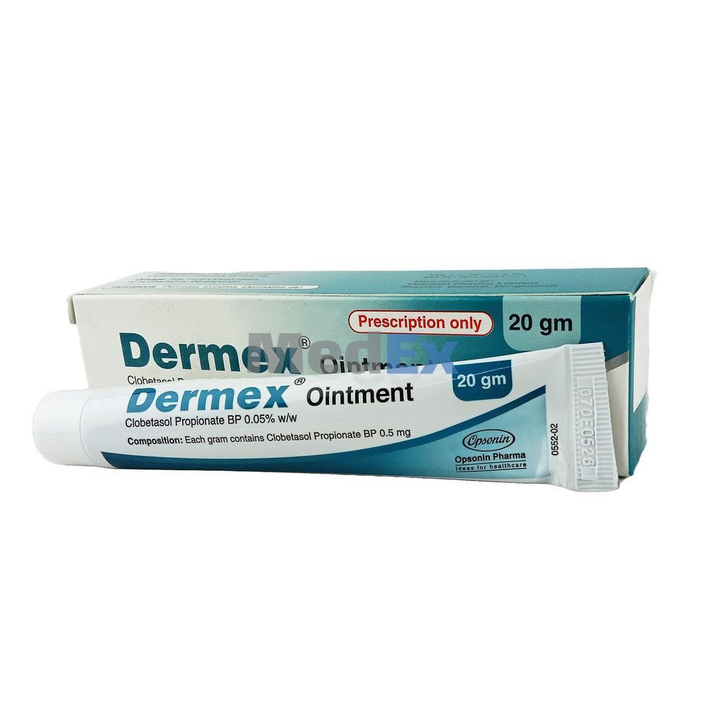 Dermex | 0.05% | Ointment | ডার্মেক্স ০.০৫% অয়েনমেন্ট | Opsonin Pharma ...