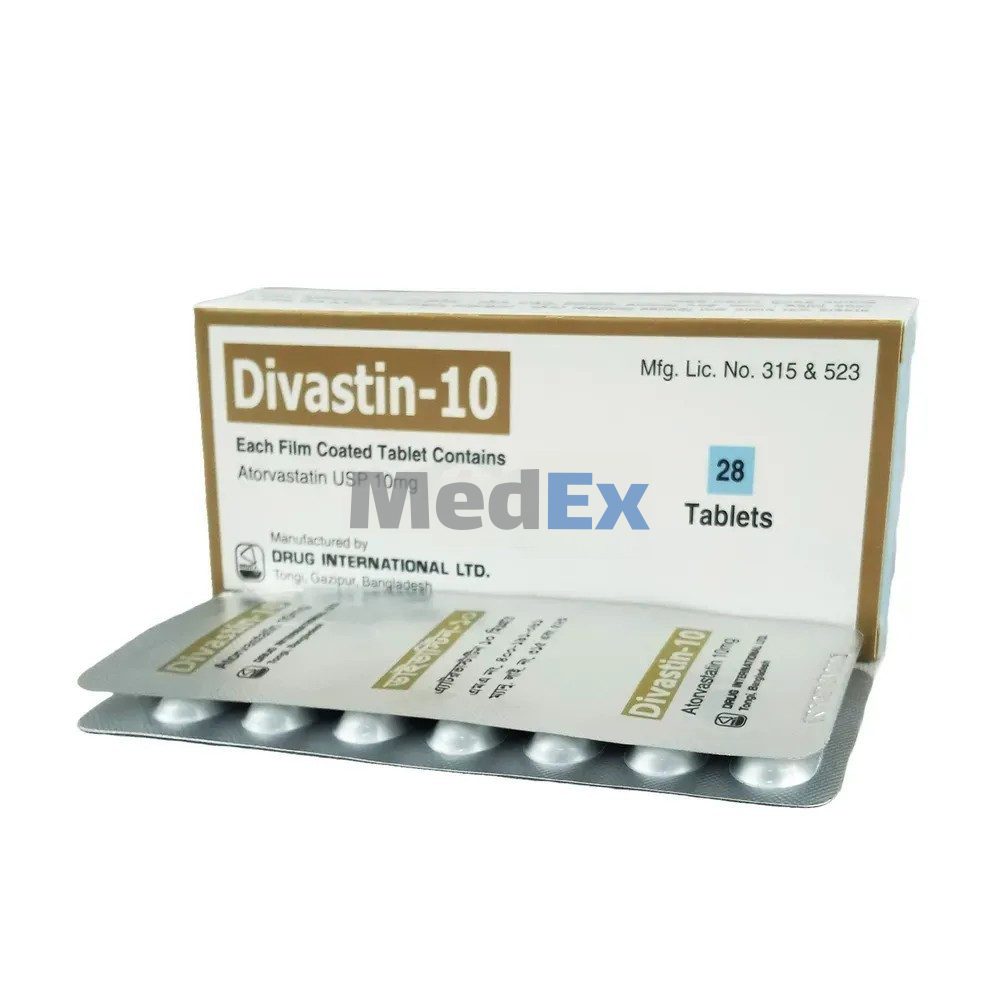 Divastin | 10 mg | Tablet | ডাইভাস্টিন ১০ মি.গ্রা. ট্যাবলেট | Drug ...