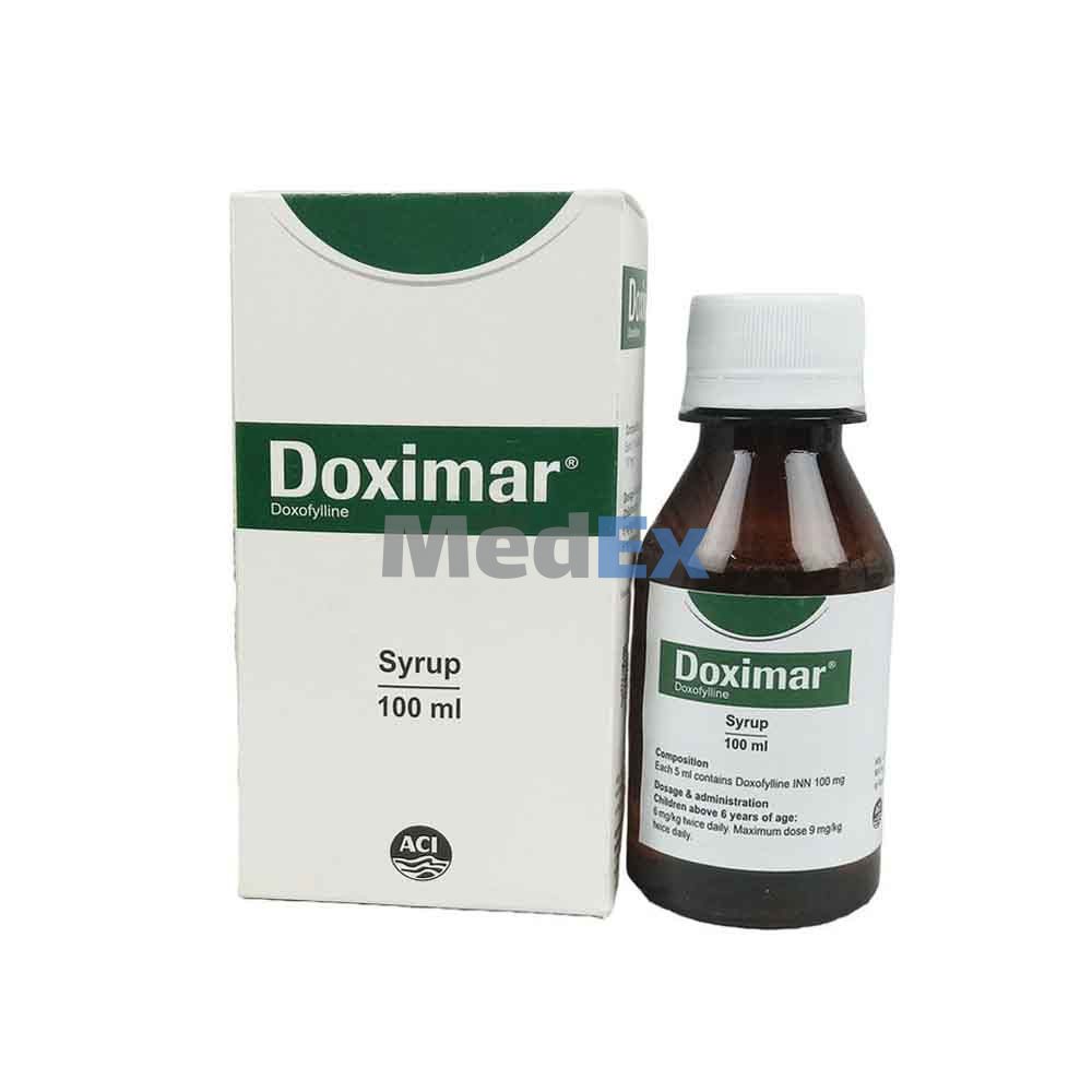 Doximar | 100 mg/5 ml | Syrup | ডক্সিমার ১০০ মি.গ্রা./৫ মি.লি. সিরাপ ...