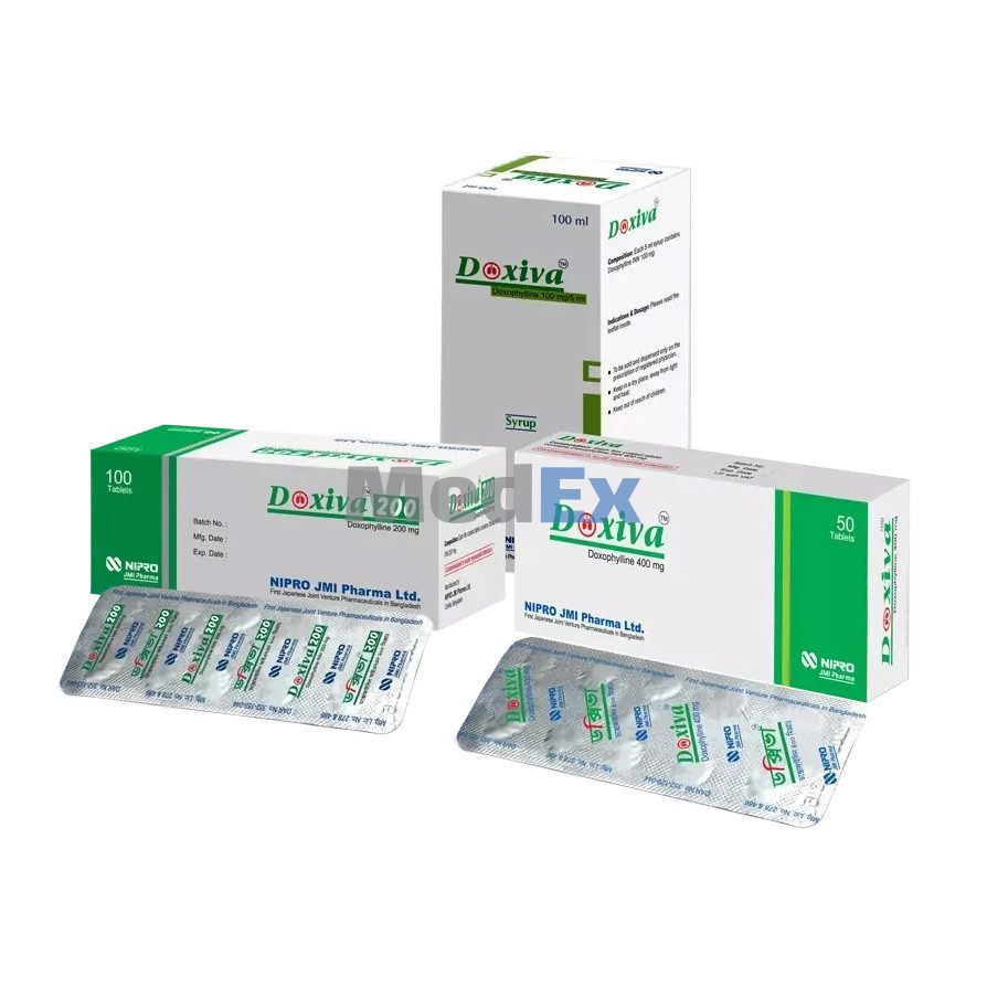 Doxiva | 100 mg/5 ml | Syrup | ডক্সিভা ১০০ মি.গ্রা./৫ মি.লি. সিরাপ ...