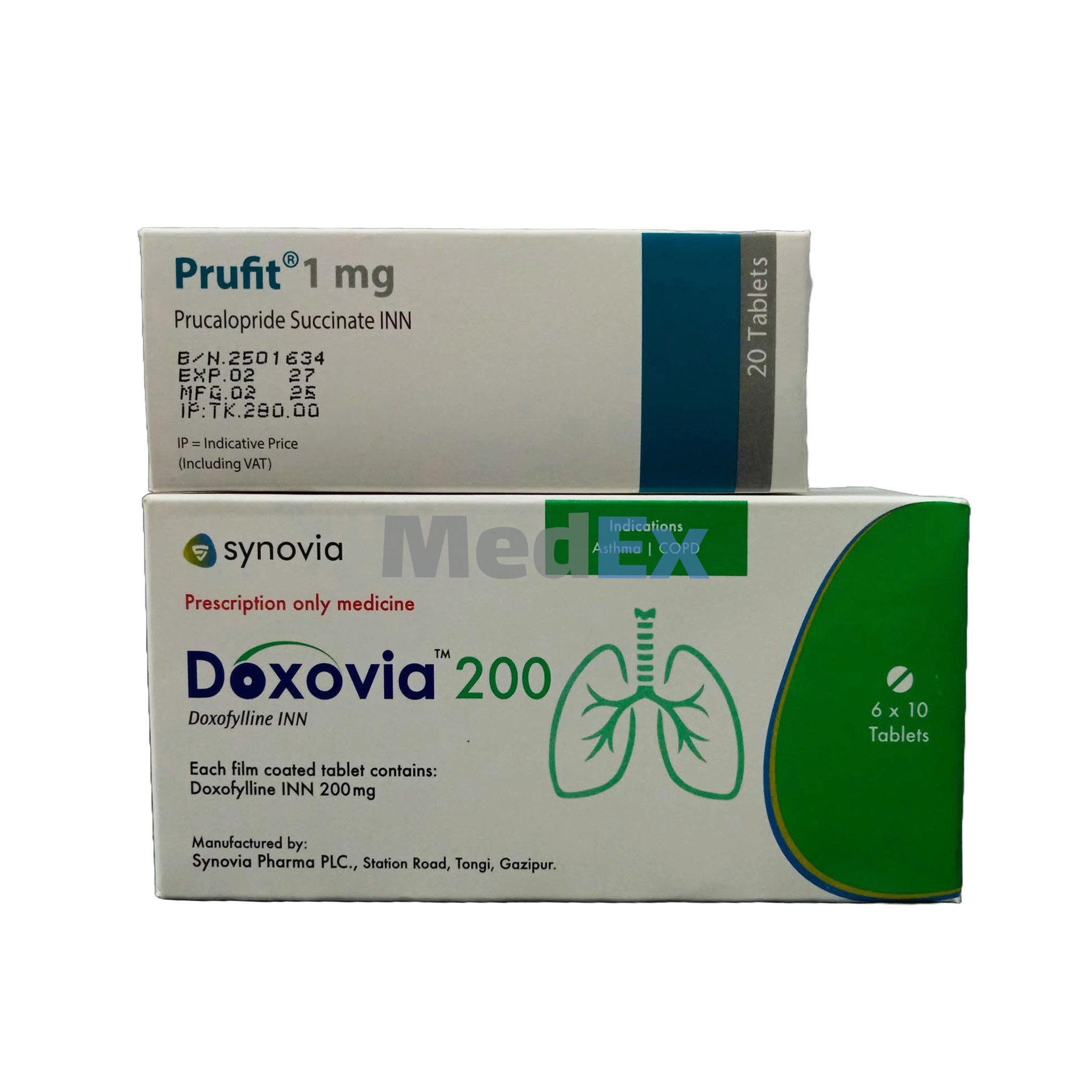 Doxovia | 200 mg | Tablet | ডক্সোভিয়া ২০০ মি.গ্রা. ট্যাবলেট | Synovia ...