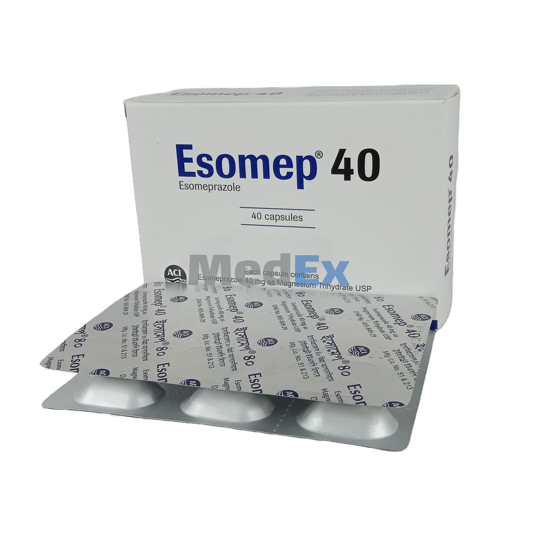 Esomep | 40 mg | Capsule | ইসোমেপ ৪০ মি.গ্রা. ক্যাপসুল | ACI Limited ...