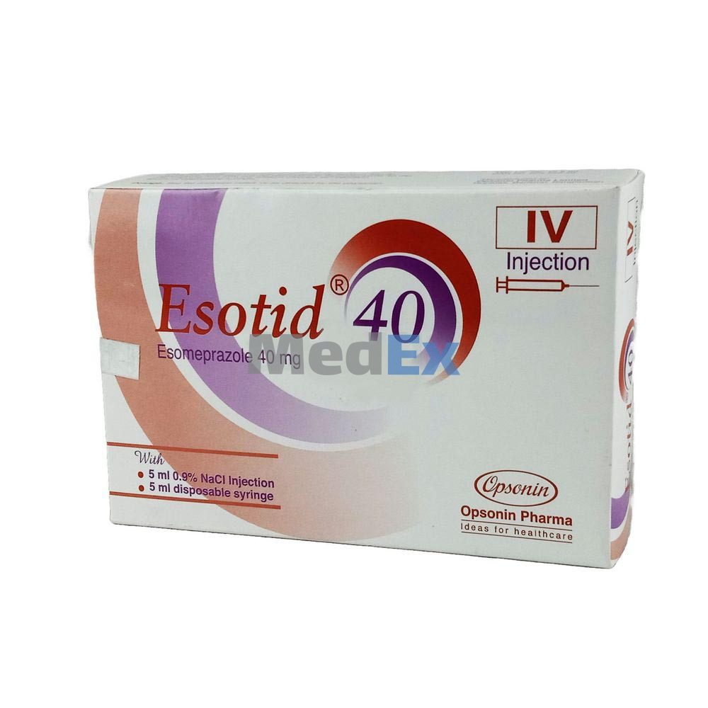 Esotid | 40 mg/vial | Injection | ইসোটিড ৪০ মি.গ্রা./ভায়াল ইঞ্জেকসন ...