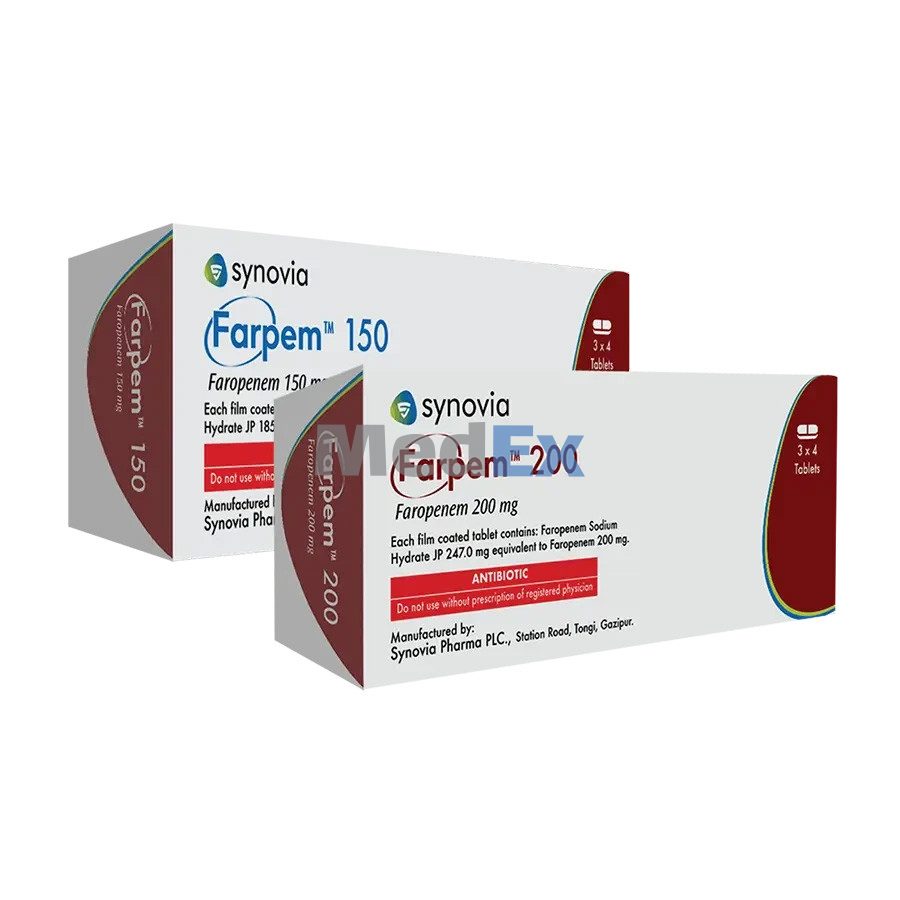 Farpem | 200 mg | Tablet | ফারপেম ২০০ মি.গ্রা. ট্যাবলেট | Synovia ...