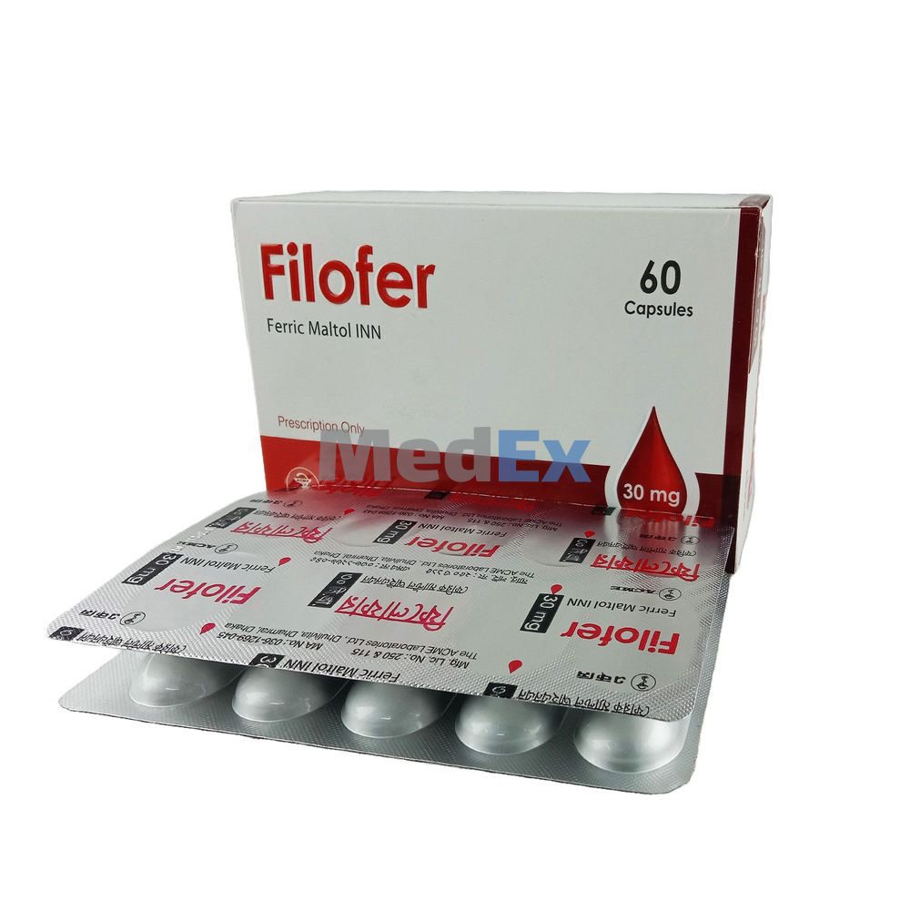Filofer | 30 mg | Capsule | ফিলোফার ৩০ মি.গ্রা. ক্যাপসুল | ACME ...