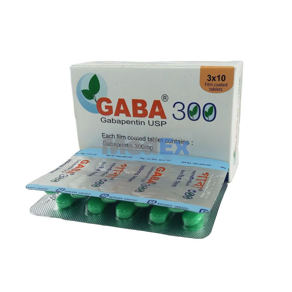 Gaba | 300 mg | Tablet | গাবা ৩০০ মি.গ্রা. ট্যাবলেট | Renata PLC ...