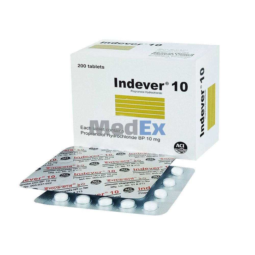 Indever | 10 mg | Tablet | ইনডেভার ১০ মি.গ্রা. ট্যাবলেট | ACI Limited ...