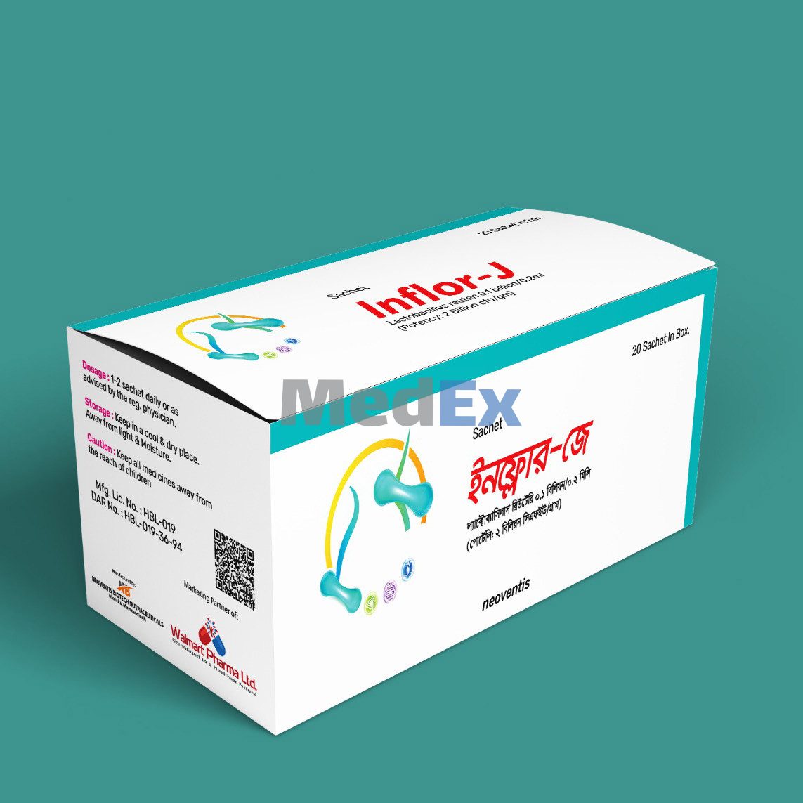 Inflor-J | 2 billion/gm | Powder | Walmart pharma Ltd. | Indications ...