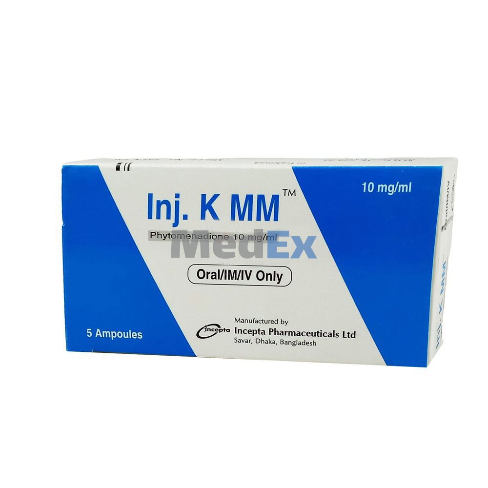 Inj. K MM | 10 mg/ml | Injection | ইঞ্জে. কে এমএম ১০ মি.গ্রা./মি.লি ...