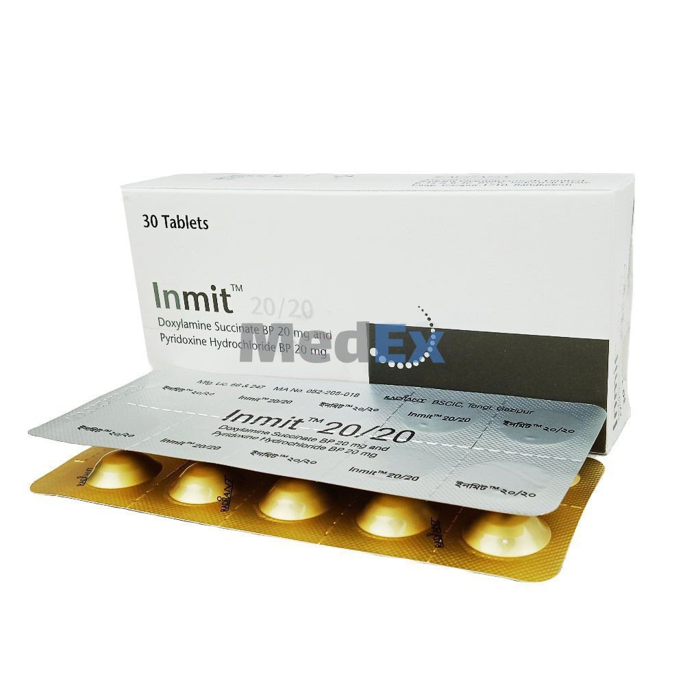 Inmit | 20 mg+20 mg | Tablet | ইনমিট ২০ মি.গ্রা.+২০ মি.গ্রা. ট্যাবলেট ...