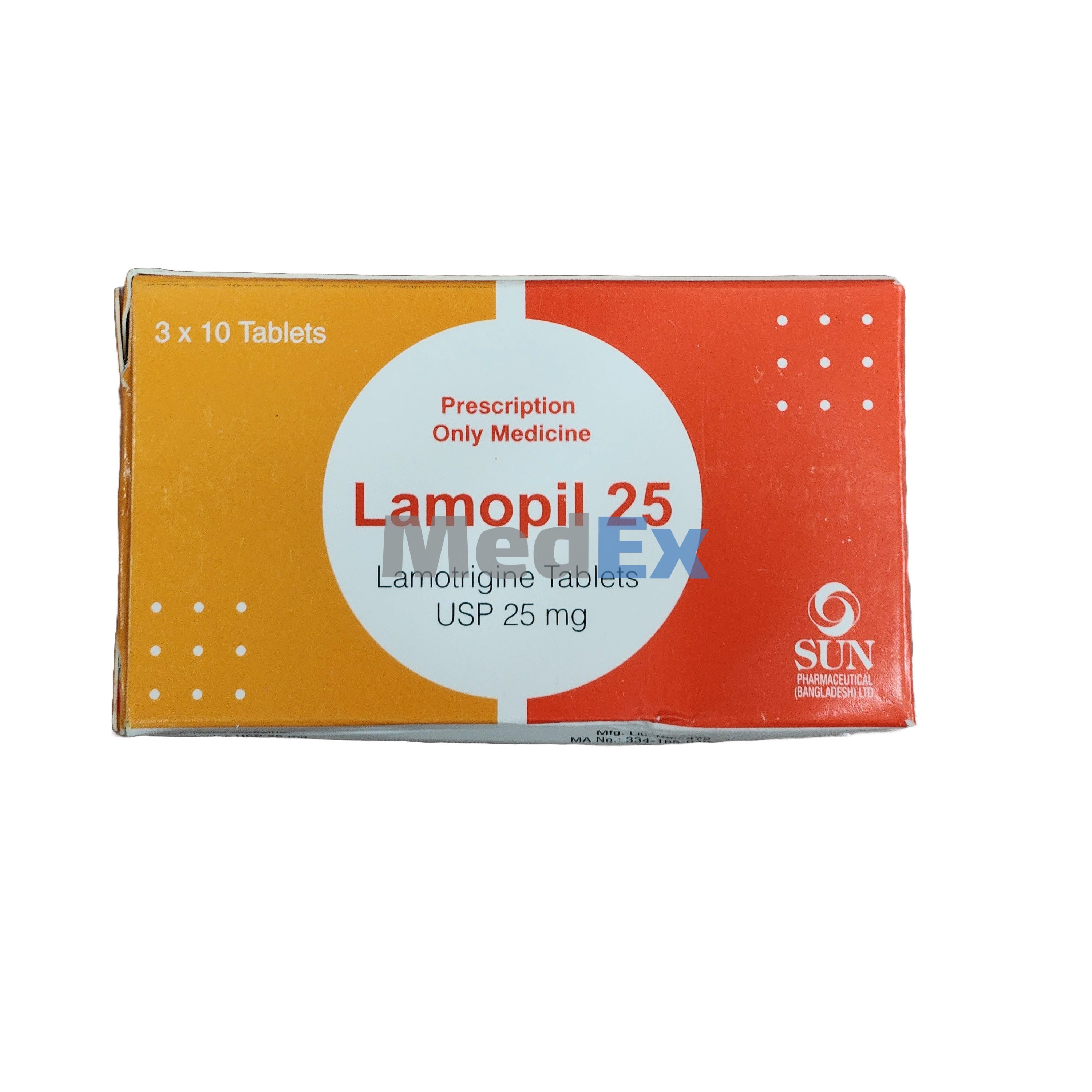 Lamopil | 25 mg | Tablet | লেমোপিল ২৫ মি.গ্রা. ট্যাবলেট | Sun ...