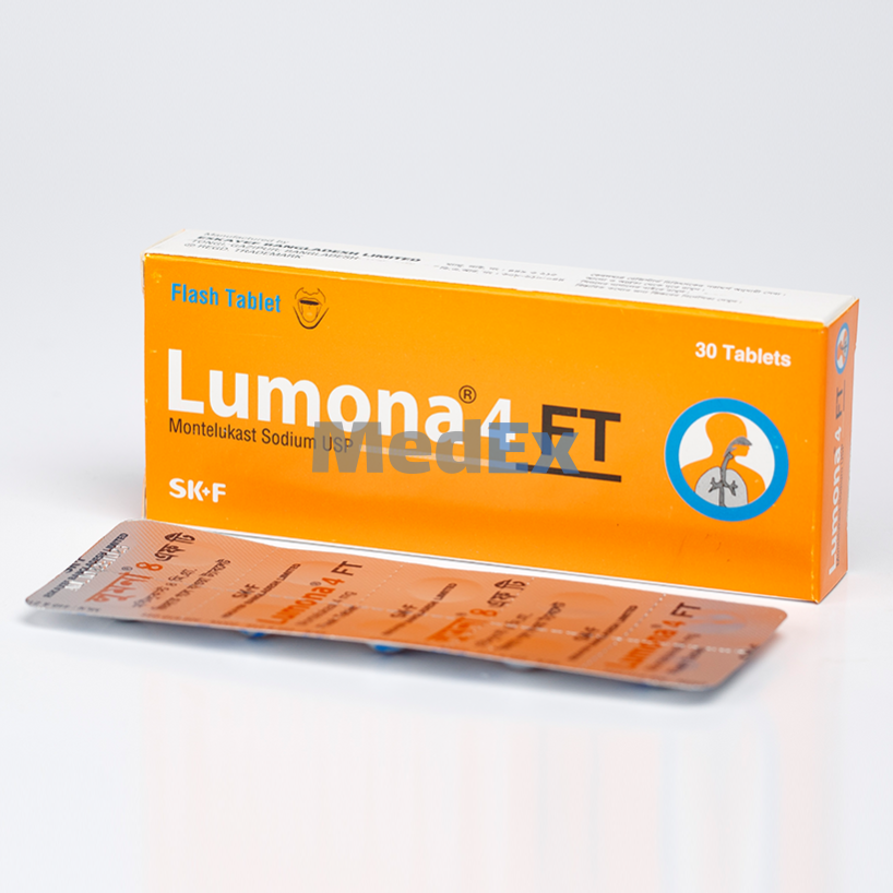 Lumona FT | 4 mg | Flash Tablet | লুমনা এফটি ৪ মি.গ্রা. ট্যাবলেট ...
