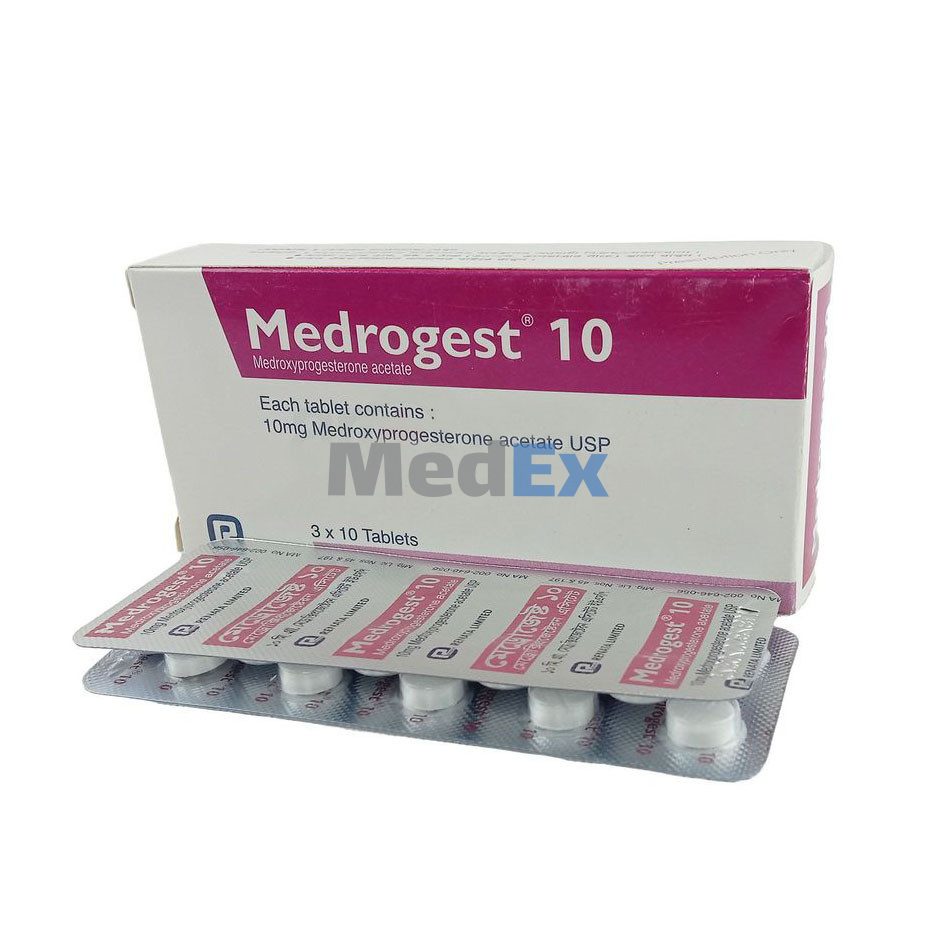 Medrogest | 10 mg | Tablet | মেড্রোজেস্ট ১০ মি.গ্রা. ট্যাবলেট | Renata ...