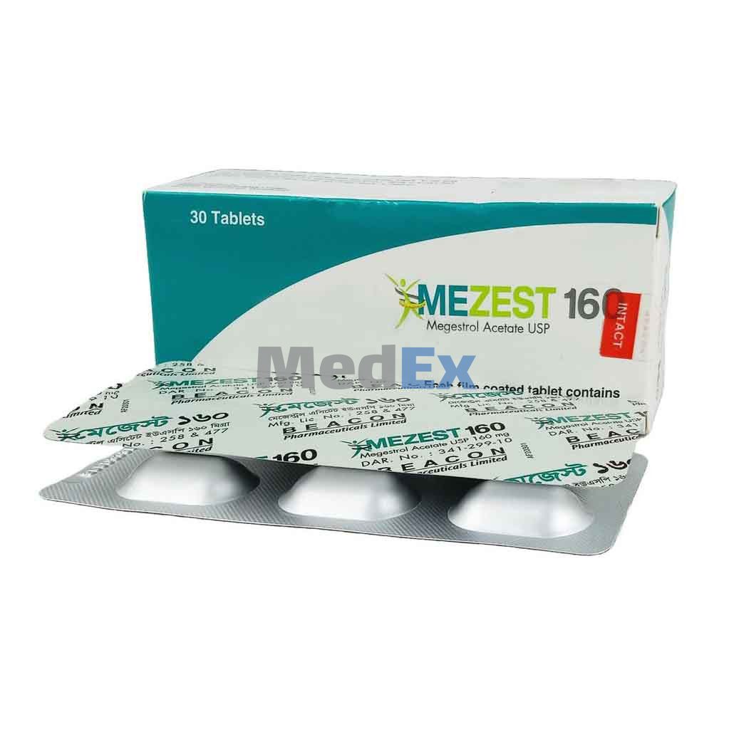 Mezest | 160 mg | Tablet | মেজেস্ট ১৬০ মি.গ্রা. ট্যাবলেট | Beacon Pharmaceuticals PLC ...