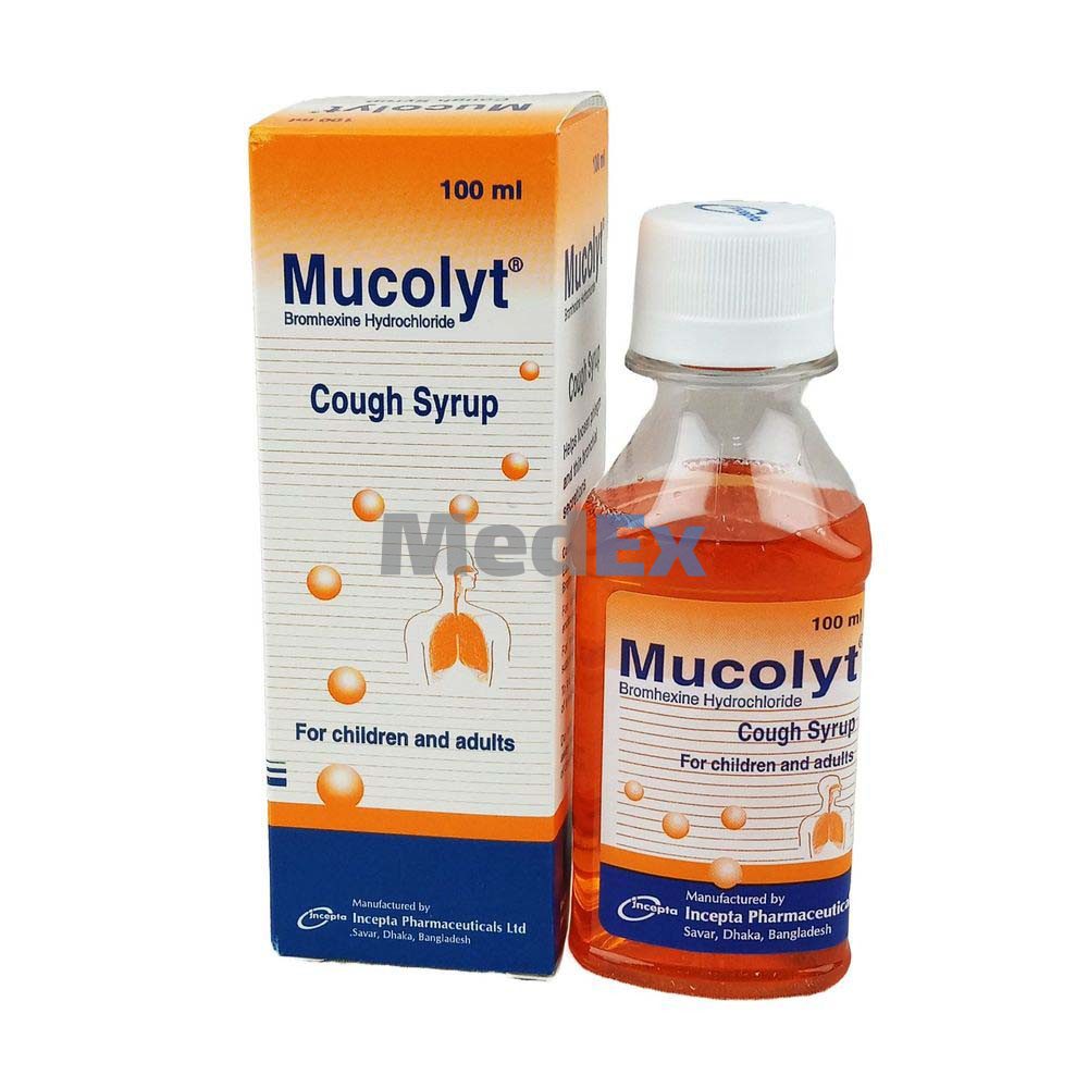 Mucolyt | 4 mg/5 ml | Syrup | মিউকোলিট ৪ মি.গ্রা./৫ মি.লি. সিরাপ ...