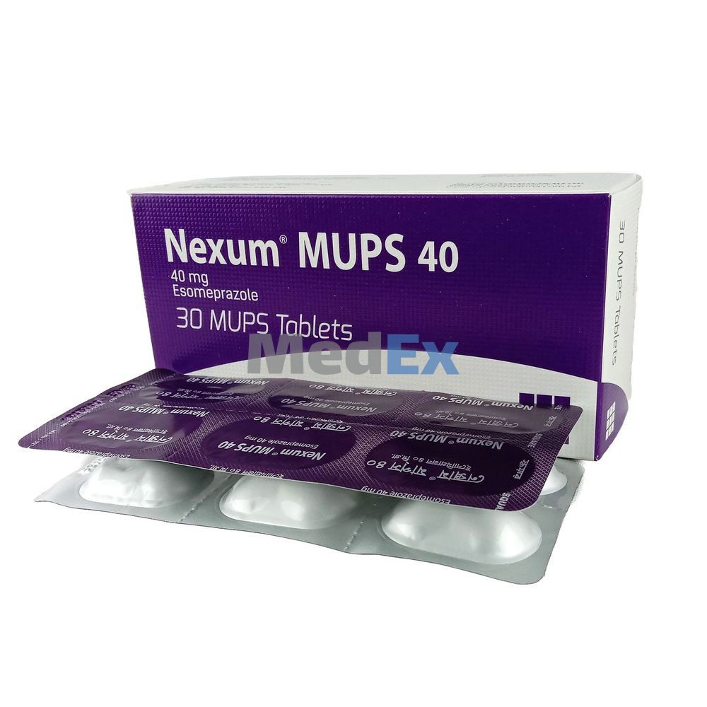 নেক্সাম মাপ্‌স ৪০ মি.গ্রা. ট্যাবলেট | Nexum MUPS | 40 mg | Tablet ...