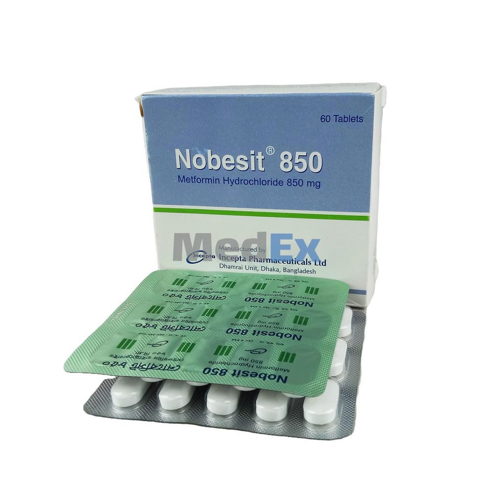 Nobesit | 850 mg | Tablet | নোবেসিট ৮৫০ মি.গ্রা. ট্যাবলেট | Incepta ...