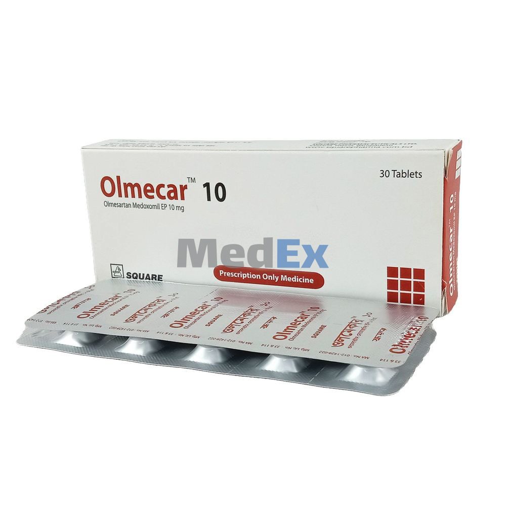 Olmecar | 10 mg | Tablet | ওলমেকার ১০ মি.গ্রা. ট্যাবলেট | Square ...