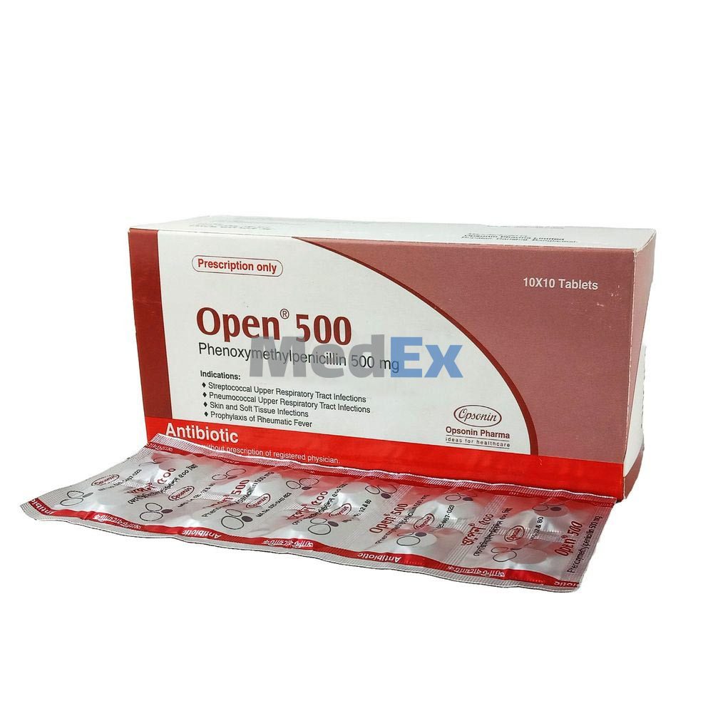 ওপেন ৫০০ মি.গ্রা. ট্যাবলেট | Open | 500 mg | Tablet | Opsonin Pharma ...