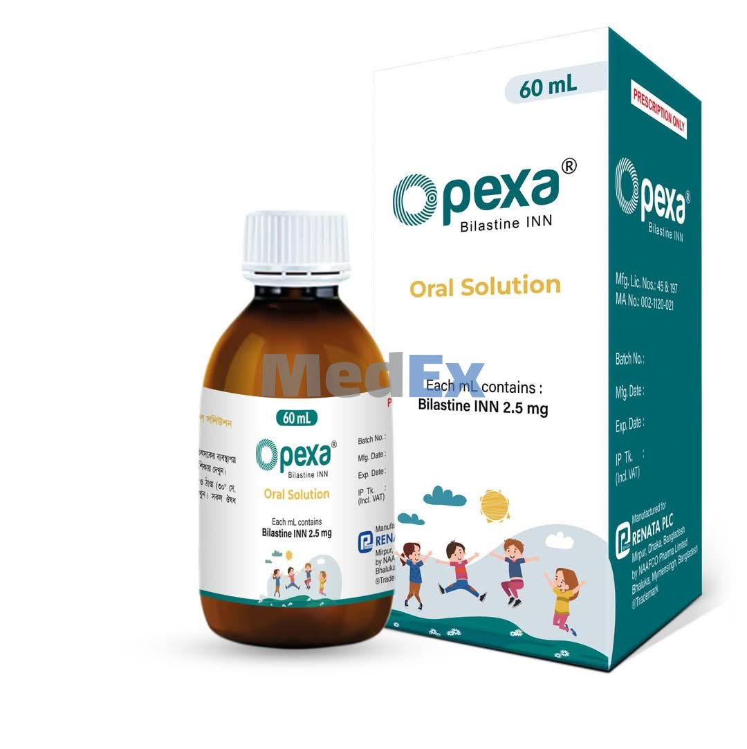 Opexa | 12.5 mg/5 ml | Oral Solution | ওপেক্সা ১২.৫ মি.গ্রা./৫ মি.লি ...
