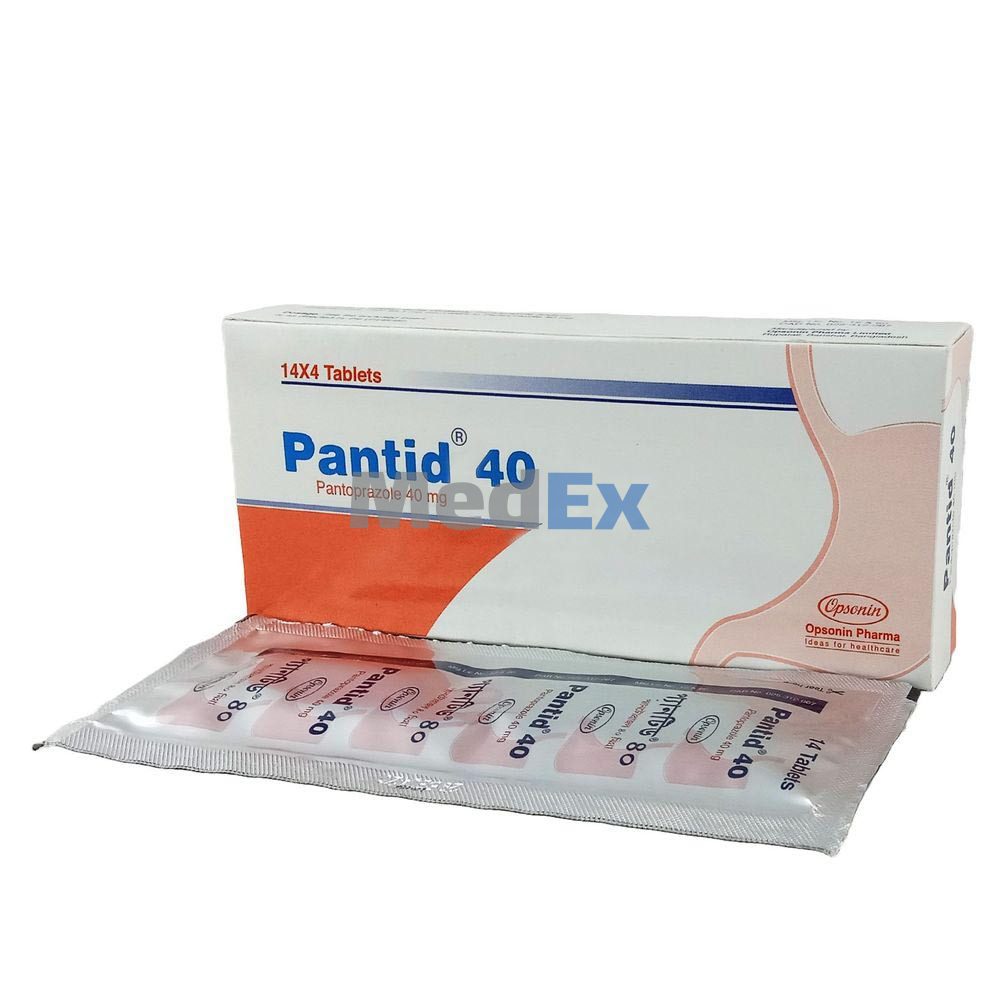 প্যানটিড ৪০ মি.গ্রা. ট্যাবলেট | Pantid | 40 mg | Tablet | Opsonin ...