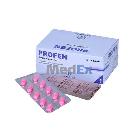 Profen | 400 mg | Tablet | প্রোফেন ৪০০ মি.গ্রা. ট্যাবলেট | ACME ...