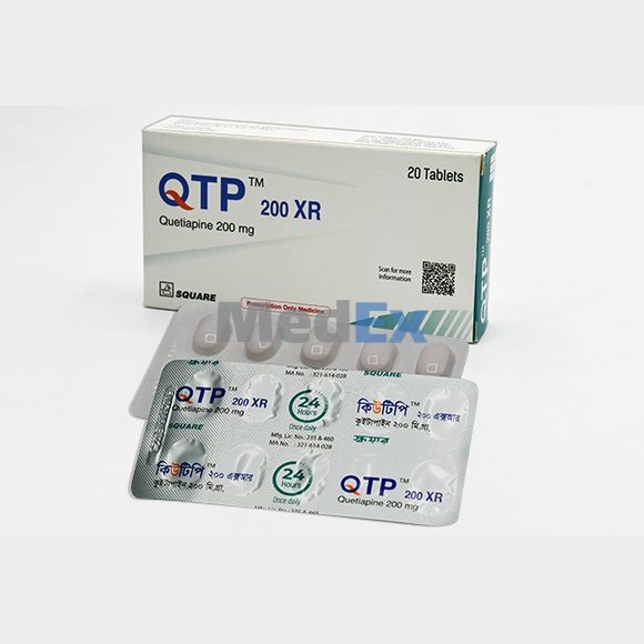 QTP XR | 200 mg | Tablet | কিউটিপি এক্সআর ২০০ মি.গ্রা. ট্যাবলেট ...