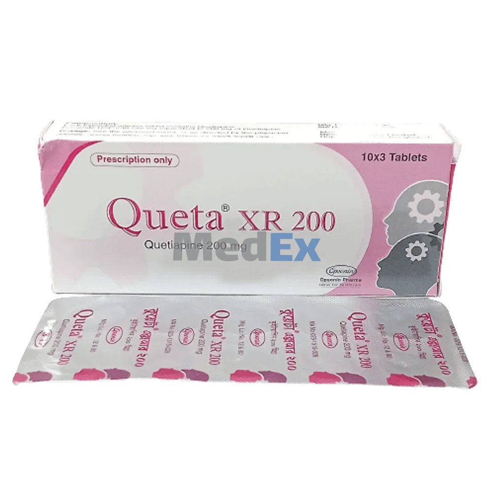 Queta XR | 200 mg | Tablet | কুয়েটা এক্সআর ২০০ মি.গ্রা. ট্যাবলেট ...