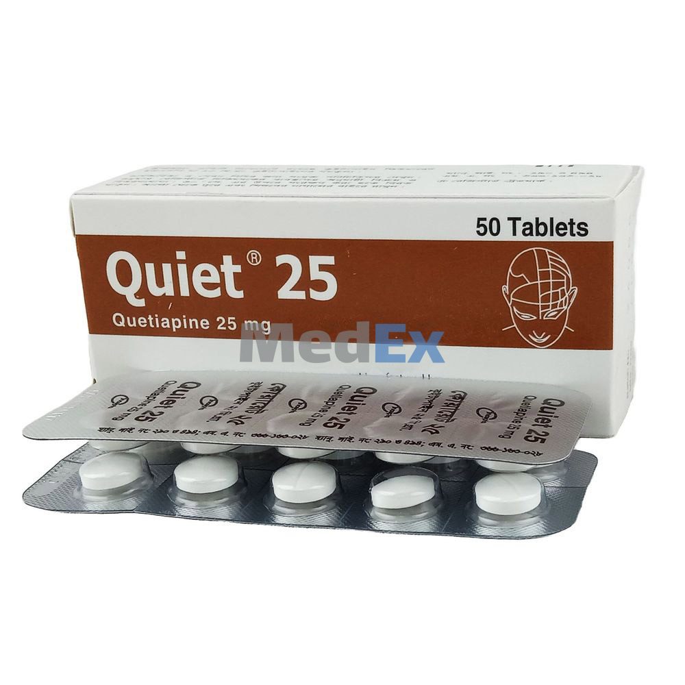 Quiet | 25 mg | Tablet | কোয়ায়েট ২৫ মি.গ্রা. ট্যাবলেট | Incepta ...