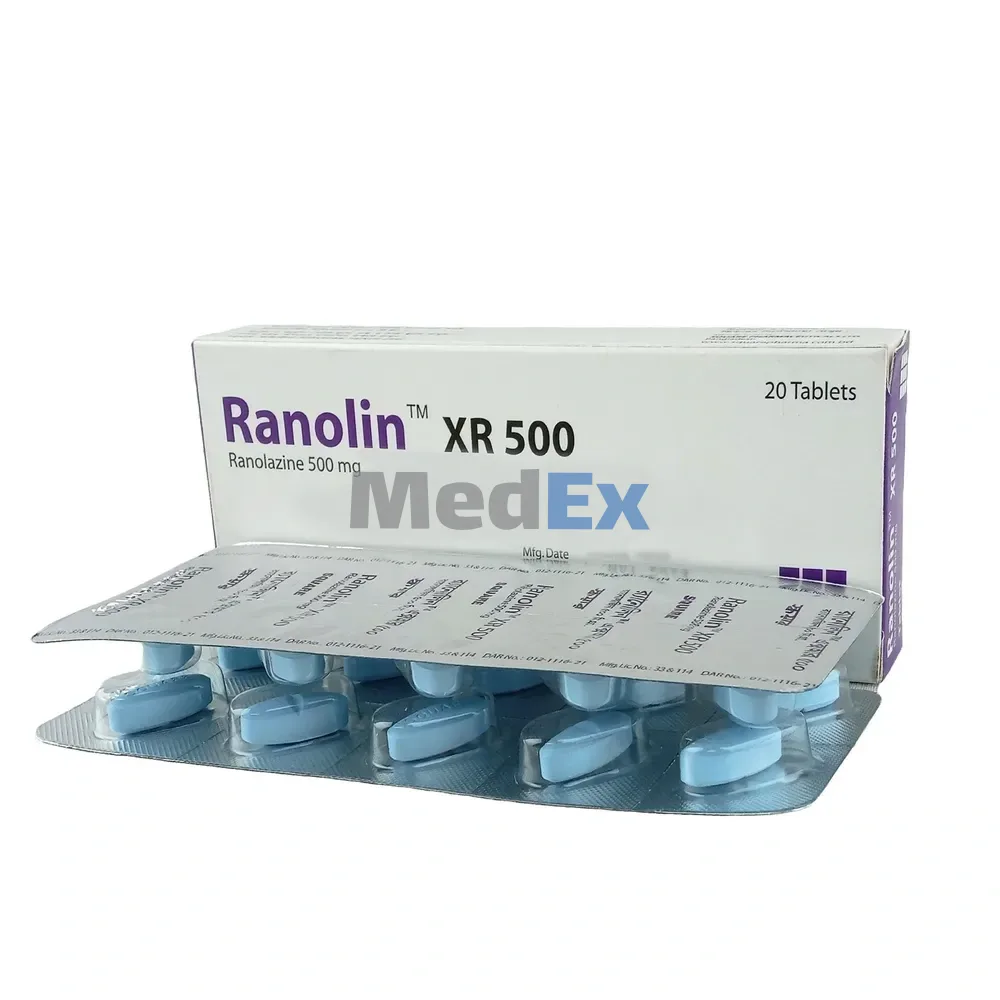 Ranolin XR | 500 mg | Tablet | র‍্যানোলিন এক্সআর ৫০০ মি.গ্রা. ট্যাবলেট ...