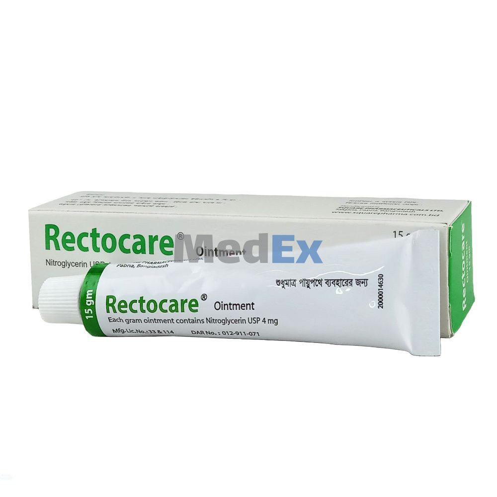 Rectocare | 0.4% | Ointment | রেক্‌টোকেয়ার অয়েনমেন্ট | Square ...