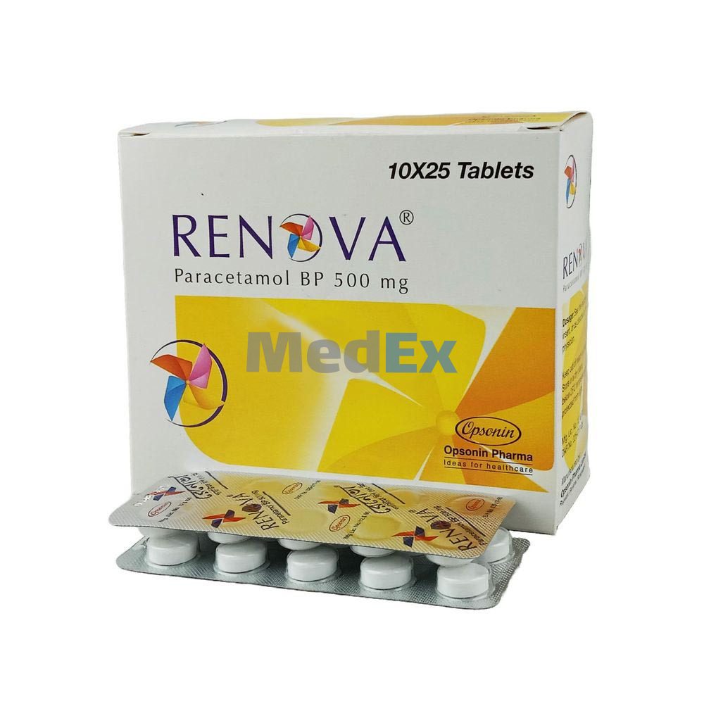 Renova | 500 mg | Tablet | রেনোভা ৫০০ মি.গ্রা. ট্যাবলেট | Opsonin ...