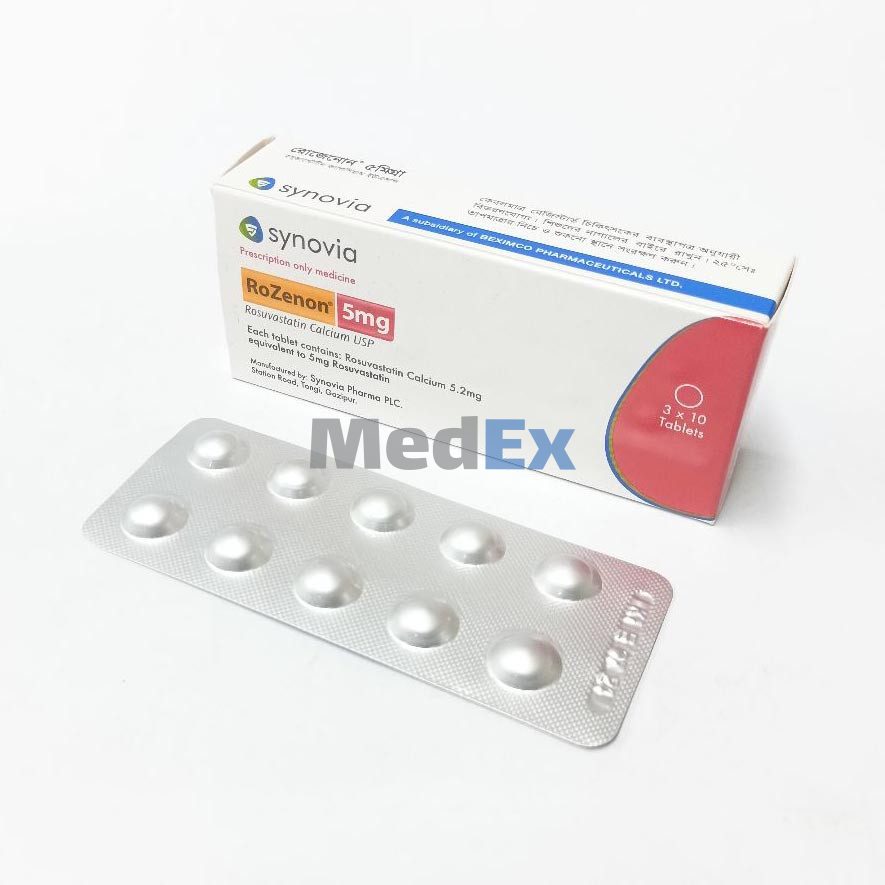 RoZenon | 5 mg | Tablet | রোজেনোন ৫ মি.গ্রা. ট্যাবলেট | Synovia Pharma ...