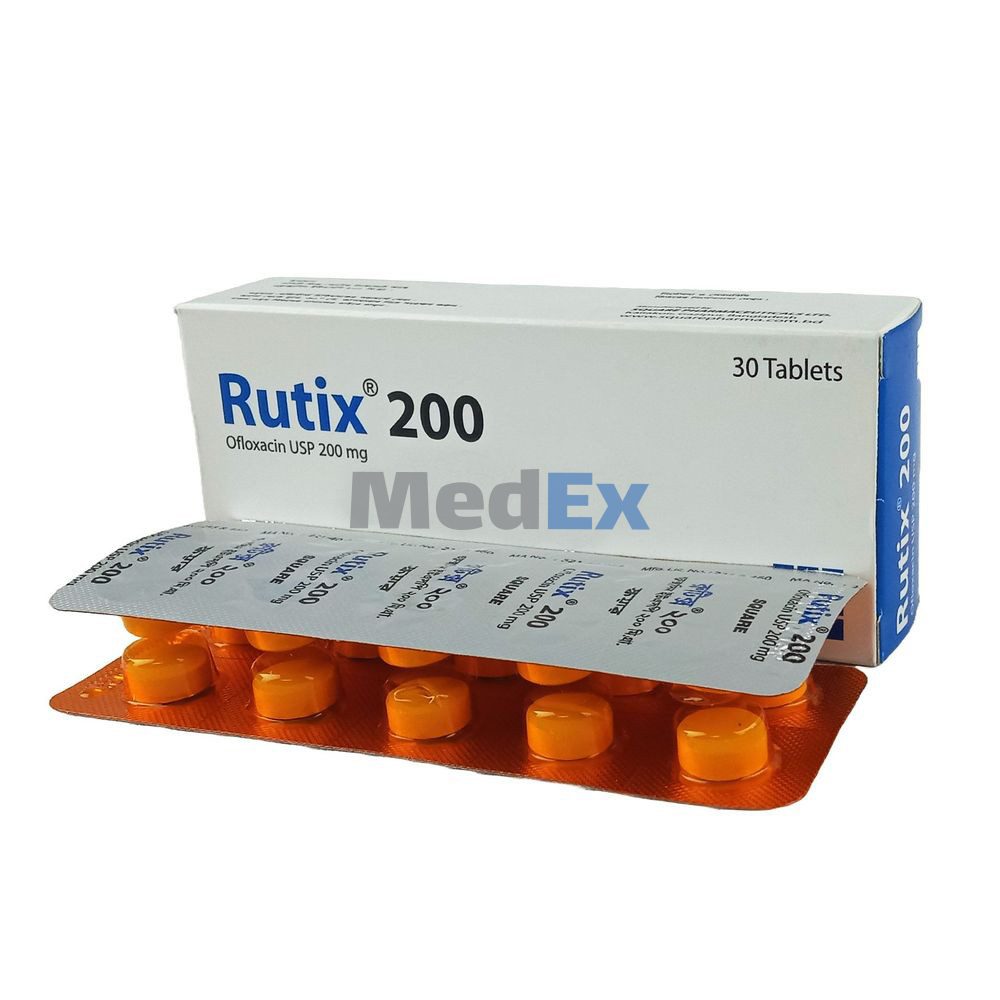 রুটিক্স ২০০ মি.গ্রা. ট্যাবলেট | Rutix | 200 mg | Tablet | Square ...