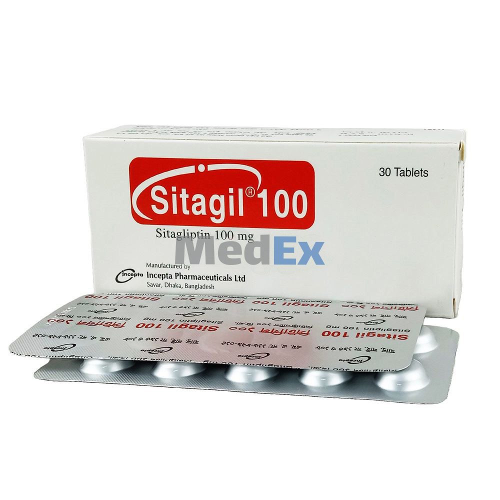 Sitagil | 100 mg | Tablet | সিটাগিল ১০০ মি.গ্রা. ট্যাবলেট | Incepta ...