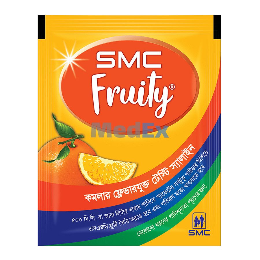 SMC Fruity (Orange) | 10 gm/sachet | Powder | এসএমসি (ফ্রুটি) ১০ গ্রাম ...
