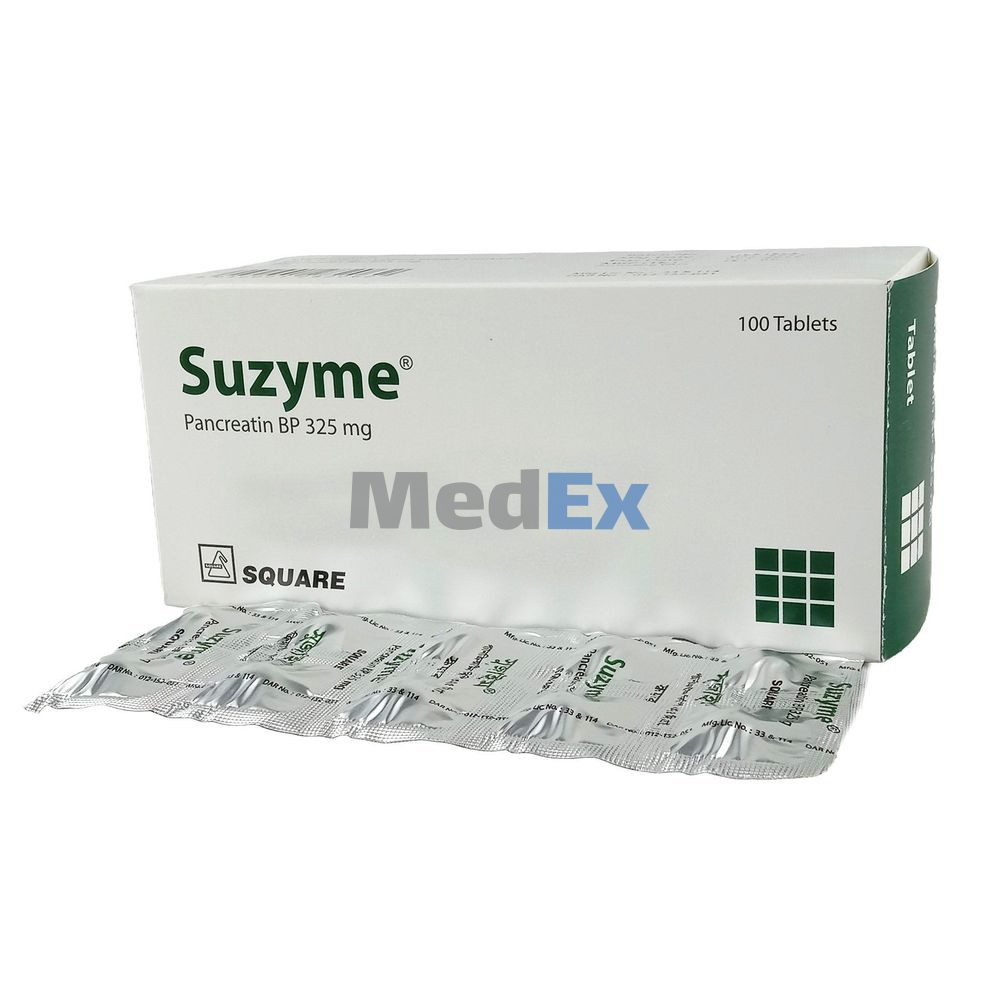 Suzyme | 325 mg | Tablet | সুজাইম ৩২৫ মি.গ্রা. ট্যাবলেট | Square ...