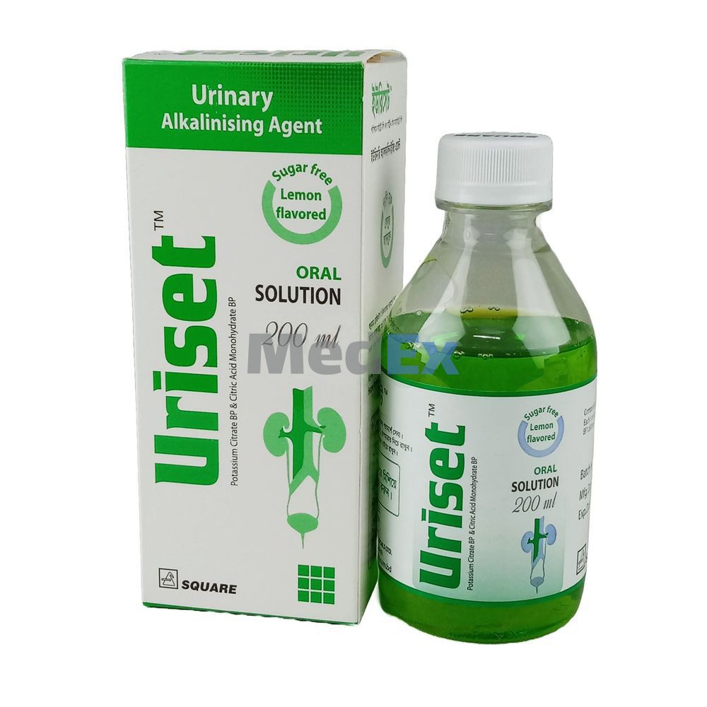 Uriset | (1500 mg+250 mg)/5 ml | Oral Solution | ইউরিসেট (১৫০০ মি.গ্রা ...