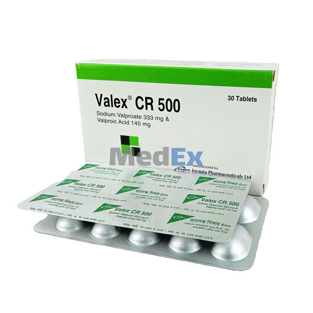 Valex CR | 500 mg | Tablet | ভ্যালেক্স সিআর ৫০০ মি.গ্রা. ট্যাবলেট ...