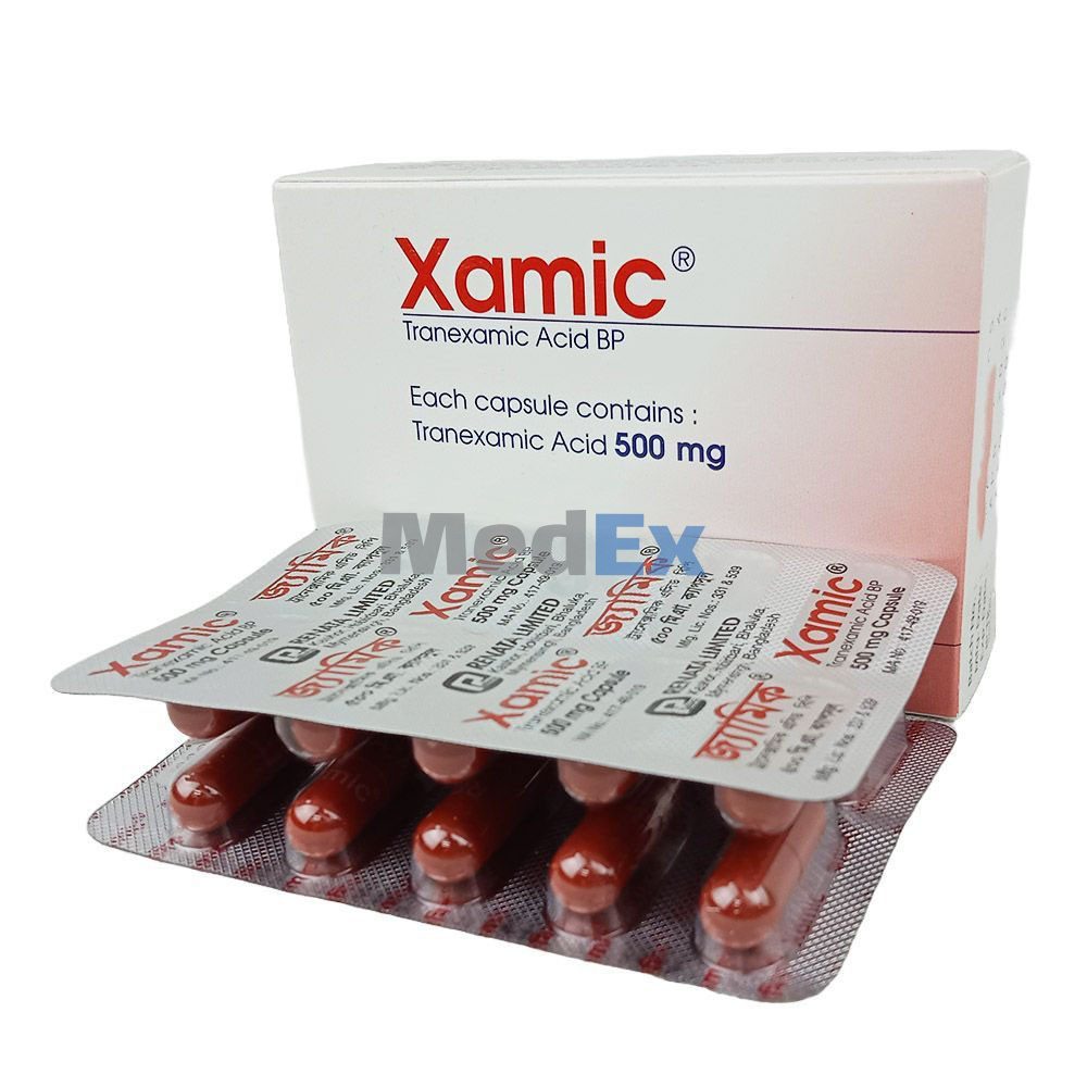 জ্যামিক ৫০০ মি.গ্রা. ক্যাপসুল | Xamic | 500 mg | Capsule | Renata PLC ...