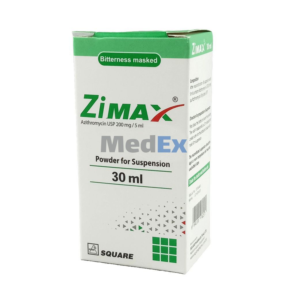 Zimax | 200 mg/5 ml | Suspension | জিম্যাক্স ২০০ মি.গ্রা./৫ মি.লি ...